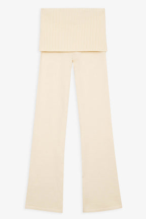 Mason Cloud Knit Flare Pant - French Vanilla