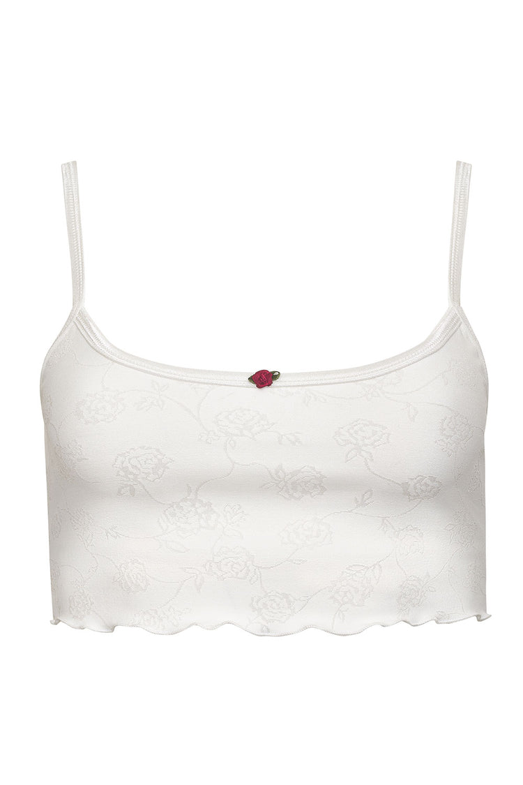 Star Cropped Tank - Moon Flower